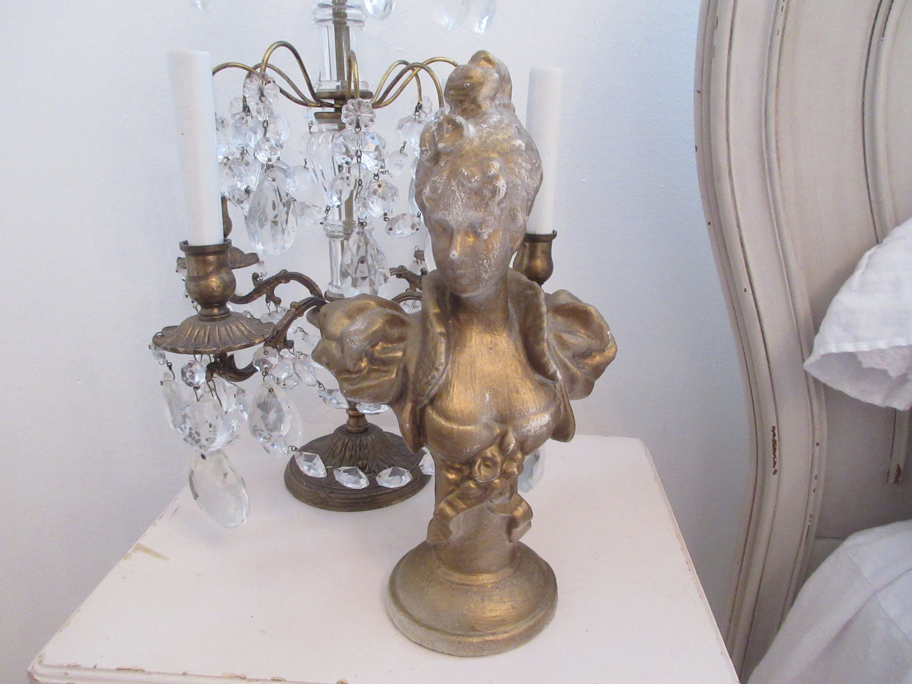 Vintage French Lady Gilded Marie Antoinette Statue - Etsy