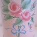 Vintage Pale Pink Tole Painted Roses With Ribbon Wastebasket - Etsy