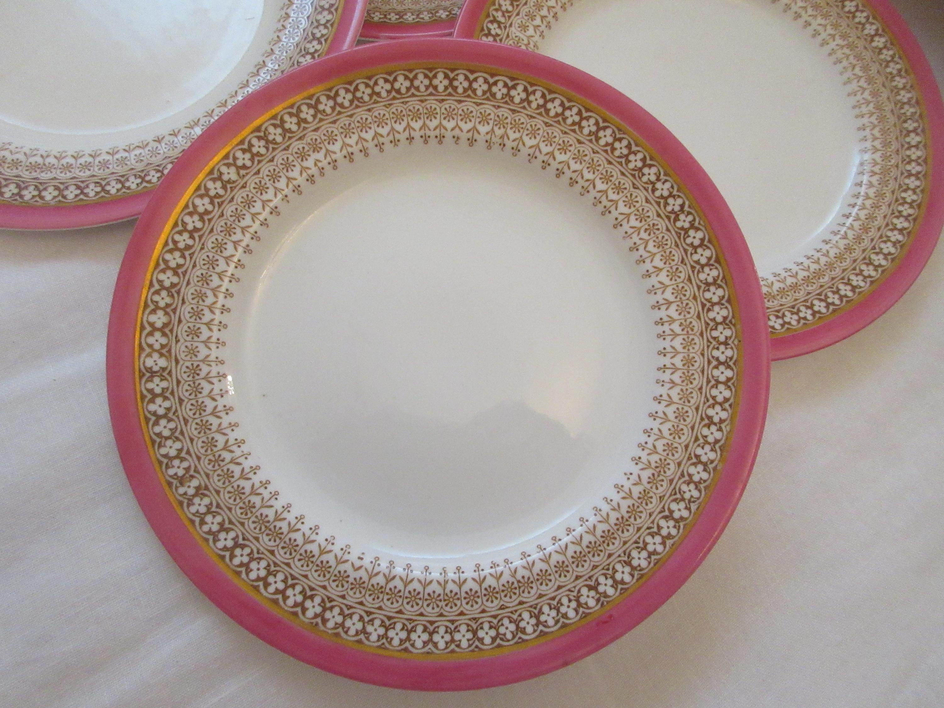 Rachel Ashwell Shabby Chic Couture Vintage Set of 4 Pink Plates - Etsy