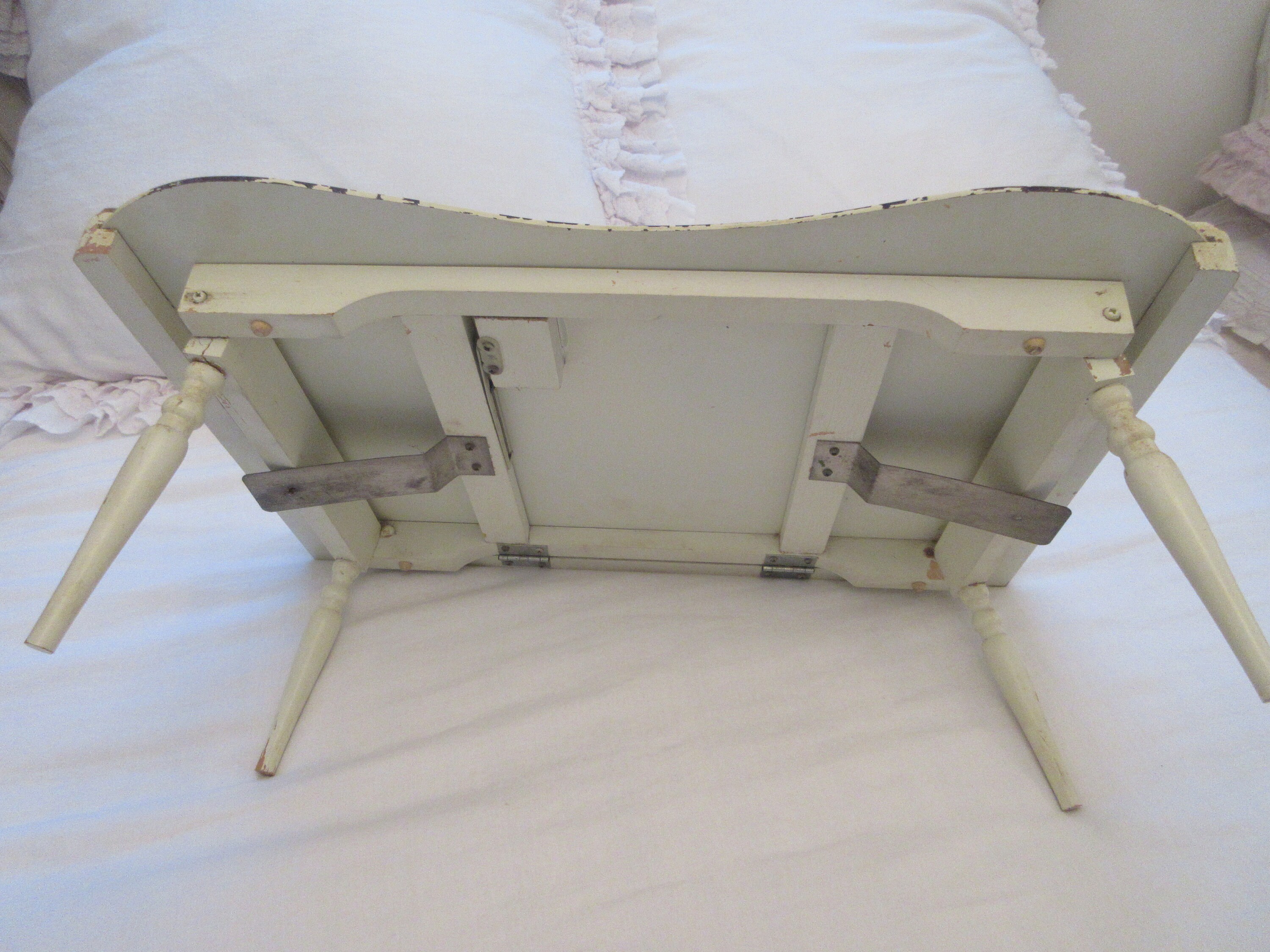 Vintage Shabby Hand Painted Roses Wooden Bed Tray - Etsy