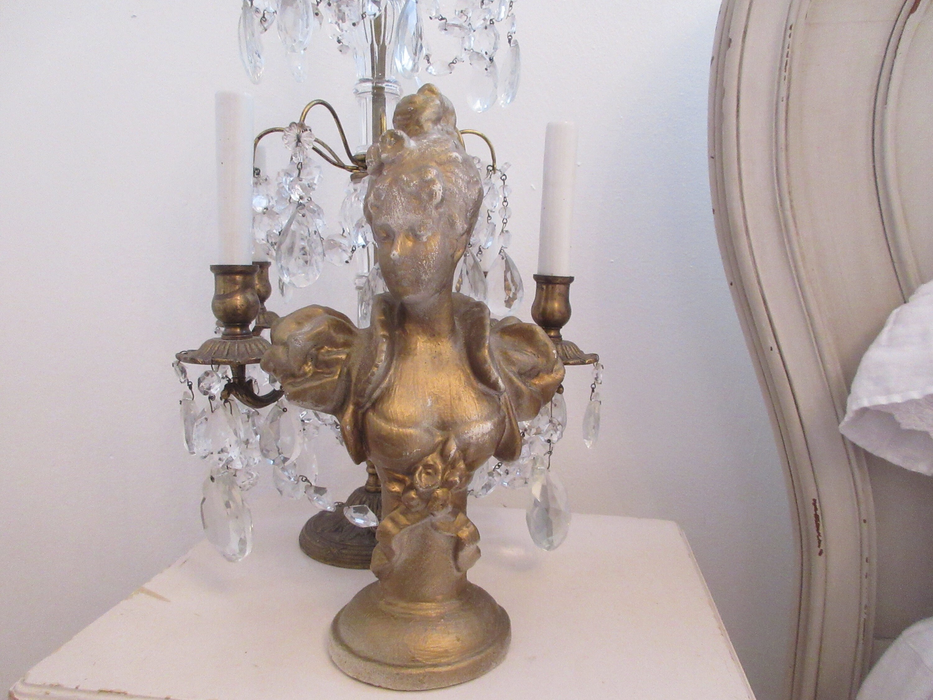 Vintage French Lady Gilded Marie Antoinette Statue - Etsy