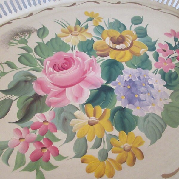 Tole Painted Tray - Etsy