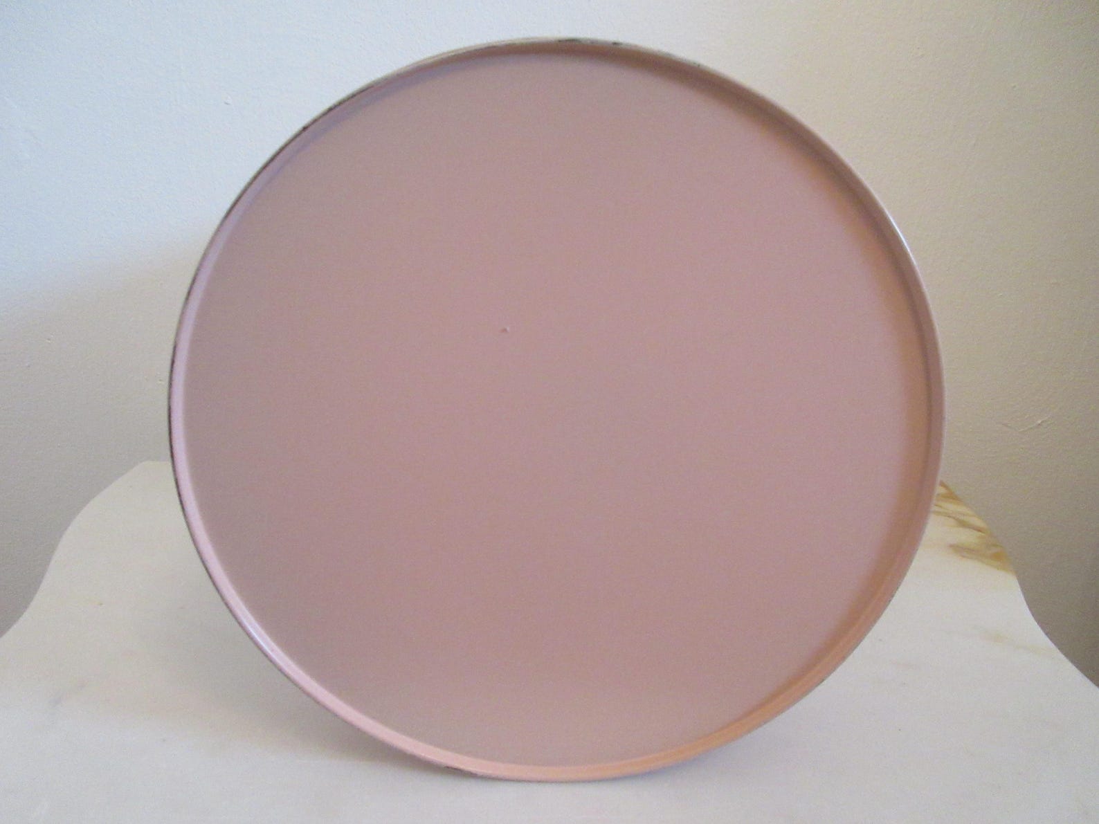 Vintage Pale Pink Tole Painted Roses With Ribbon Wastebasket - Etsy