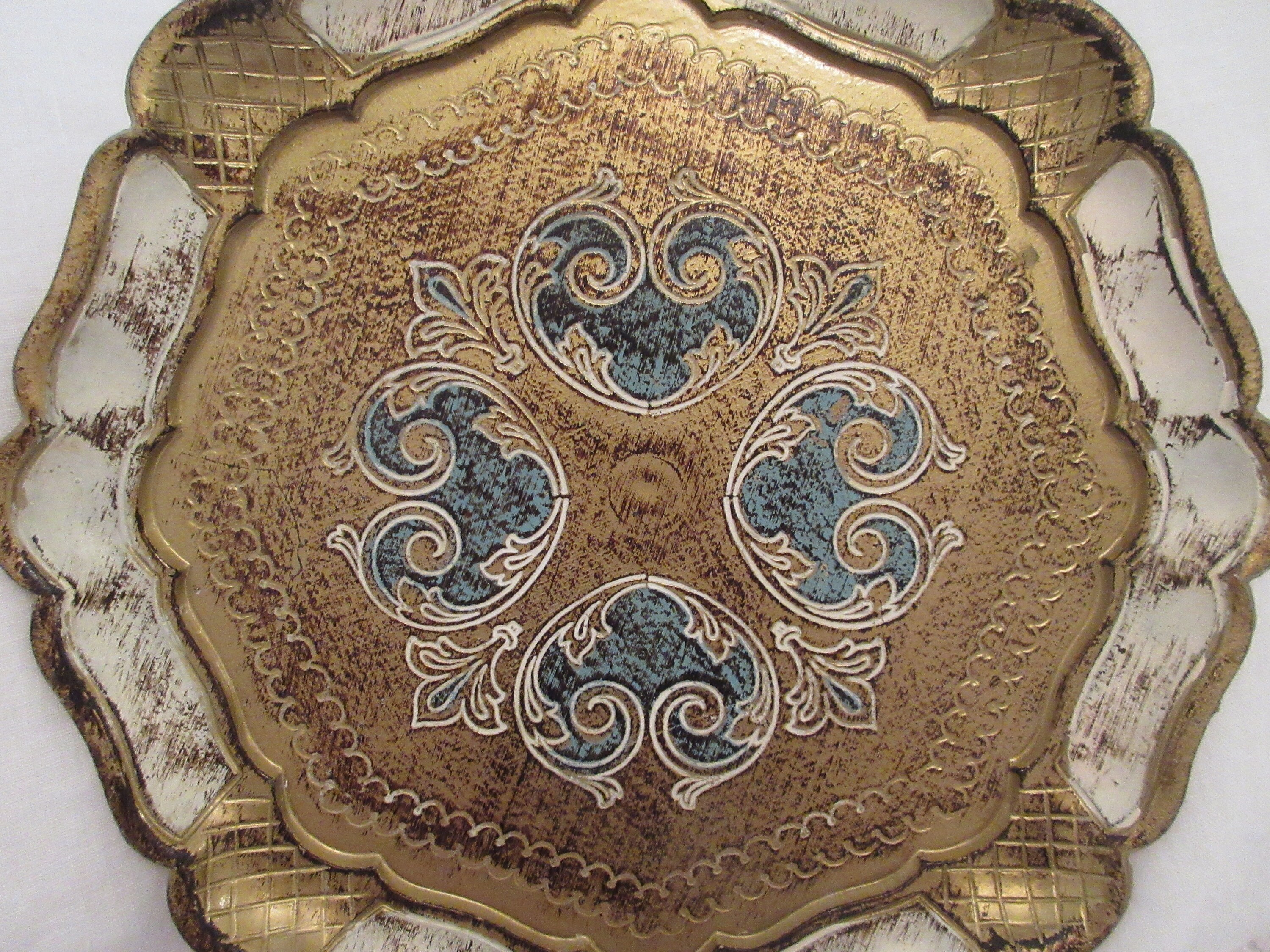 Vintage Italian Florentine Tray - Etsy