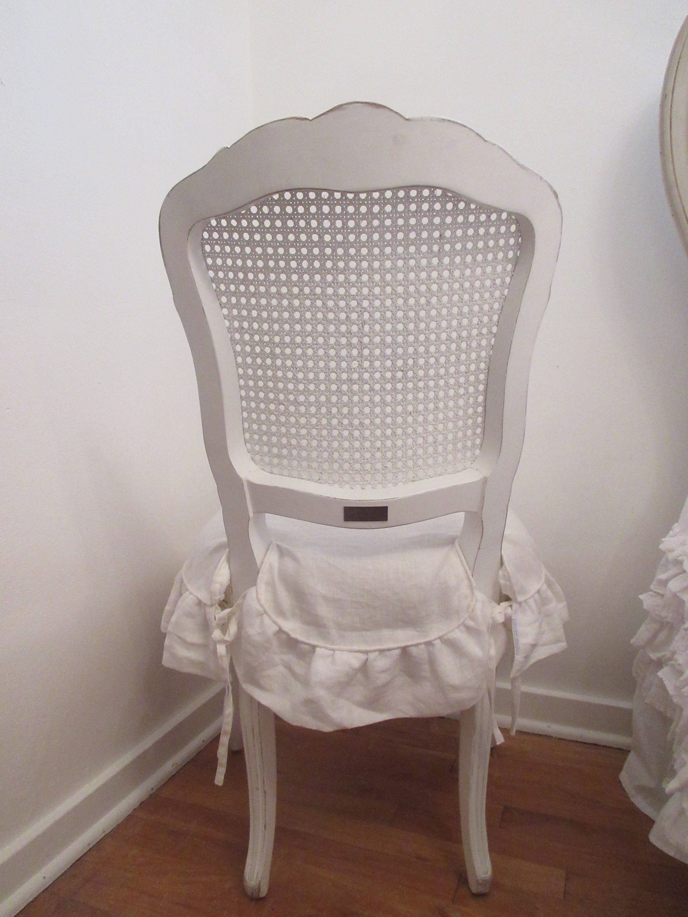 Rachel Ashwell Shabby Chic Couture Darcy Cane Chair With Ruffled Slip ...