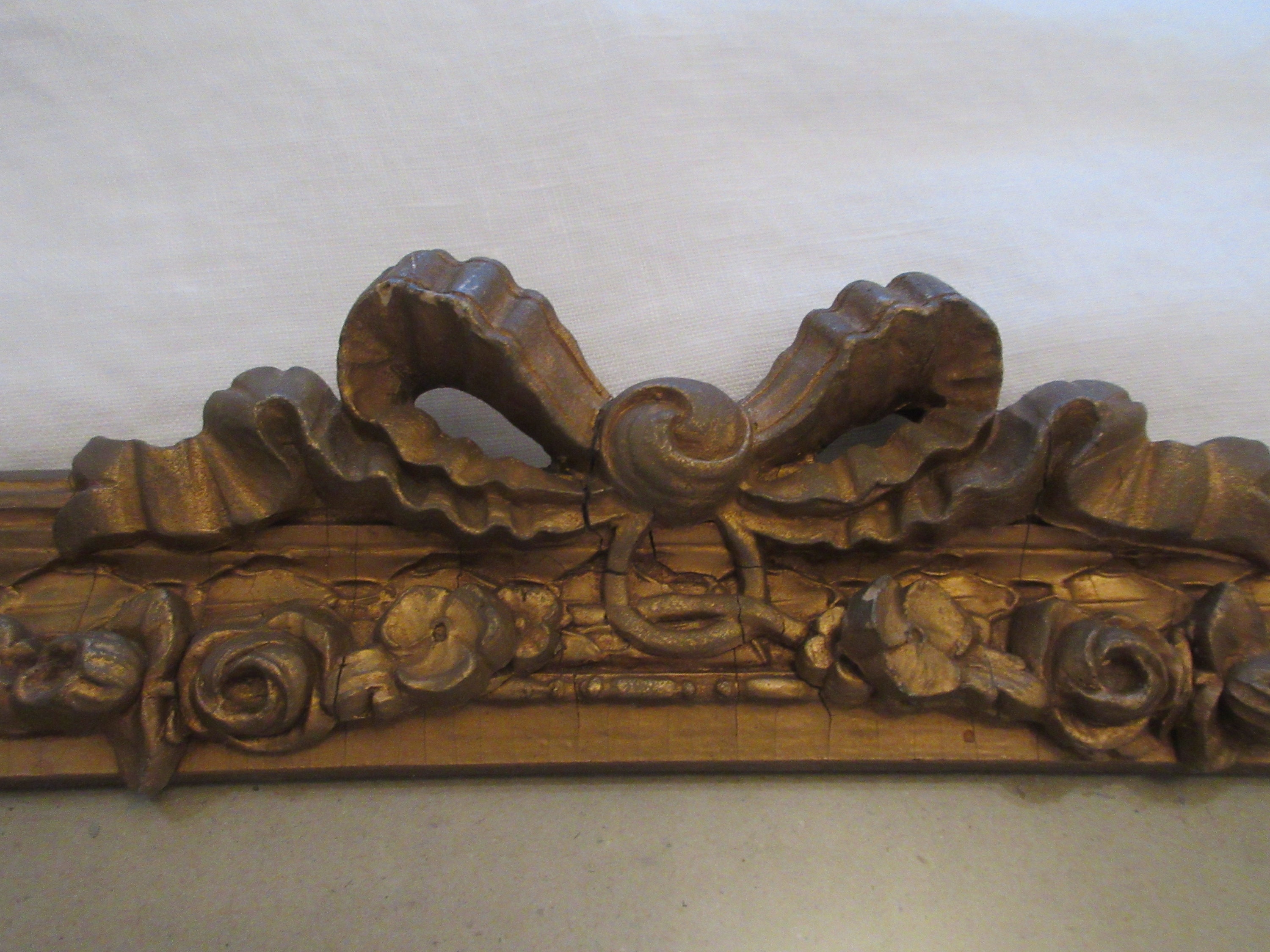 Antique French Gesso Barbola Roses Swags Bow Picture Frame - Etsy