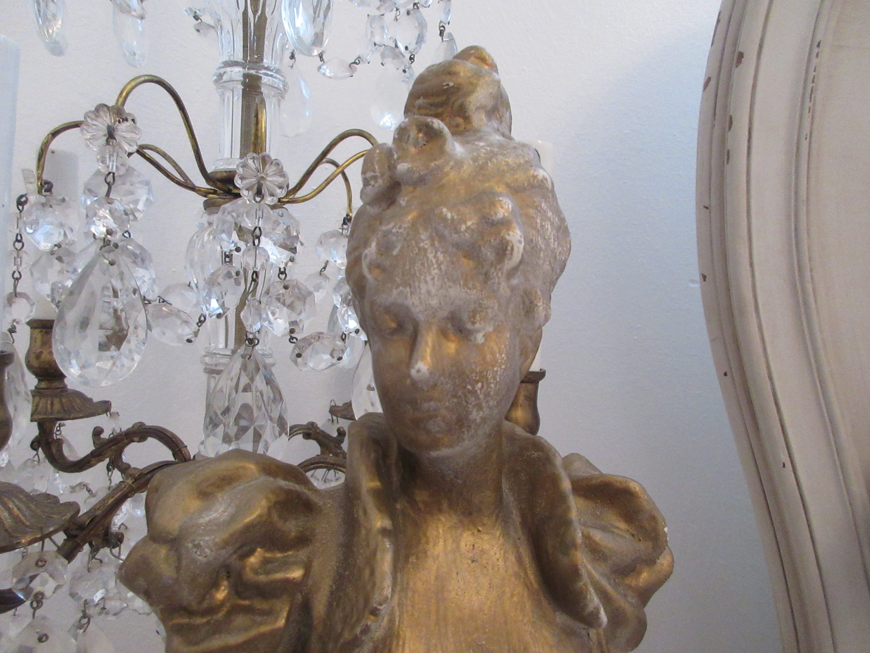 Vintage French Lady Gilded Marie Antoinette Statue - Etsy