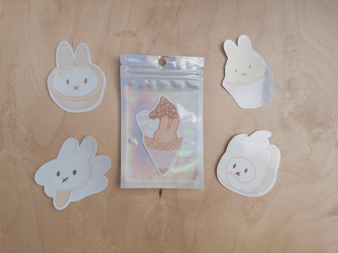 Miffy Dessert Stickers | Miffy Food Theme | Bunny Stickers | Cute ...