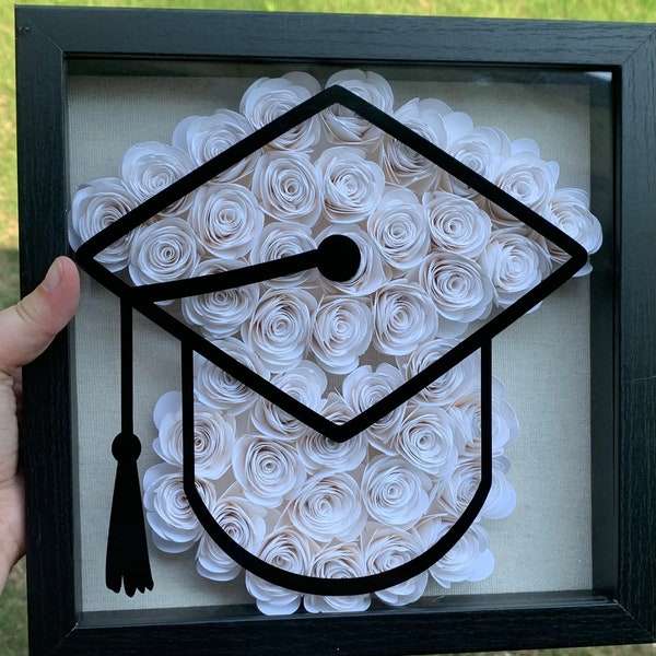 Graduation Cap and Gown Shadow Box - Etsy
