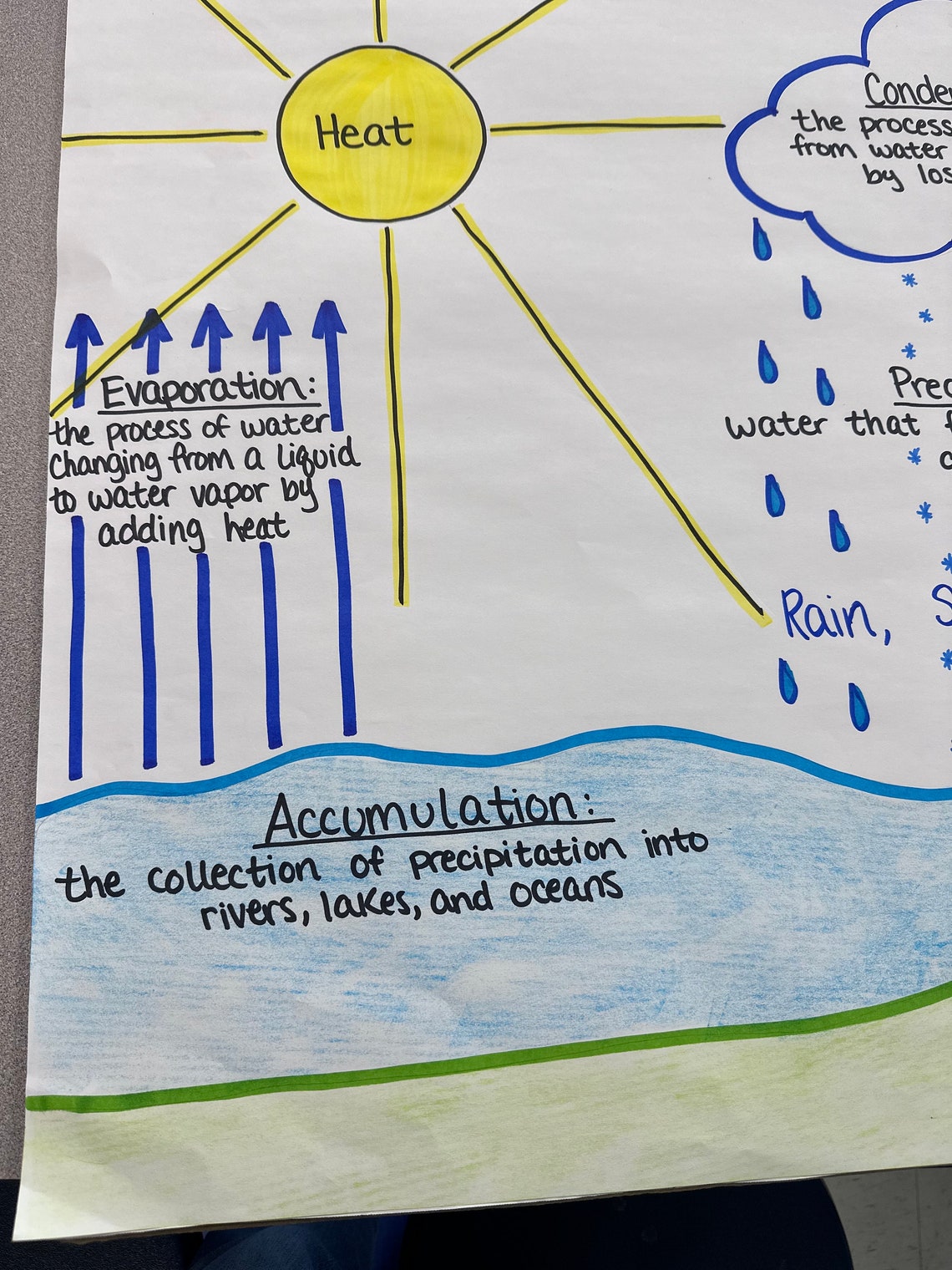 Water Cycle Anchor Chart for Elementary, Middle and High School - Etsy