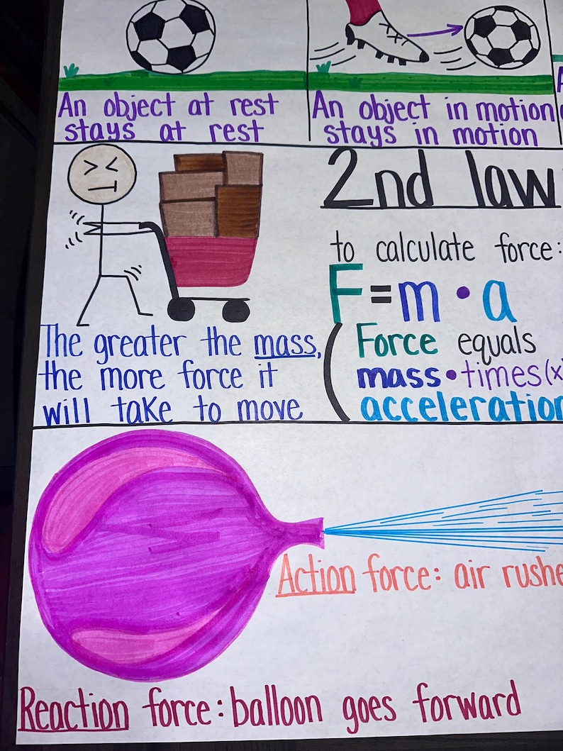 Newton’s Laws of Motion - Etsy