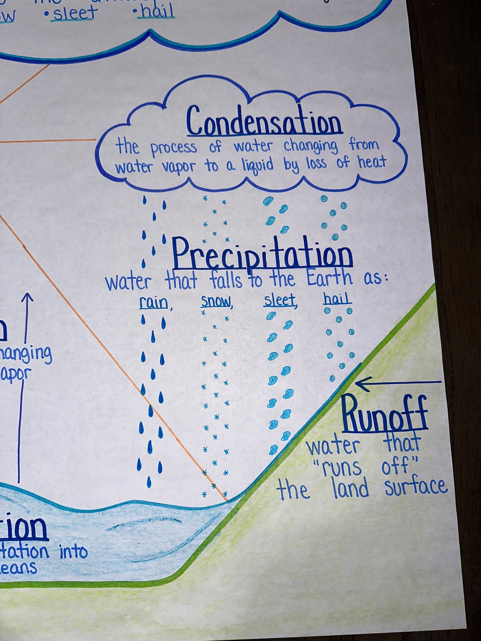 Water Cycle Anchor Chart for Elementary, Middle and High School - Etsy