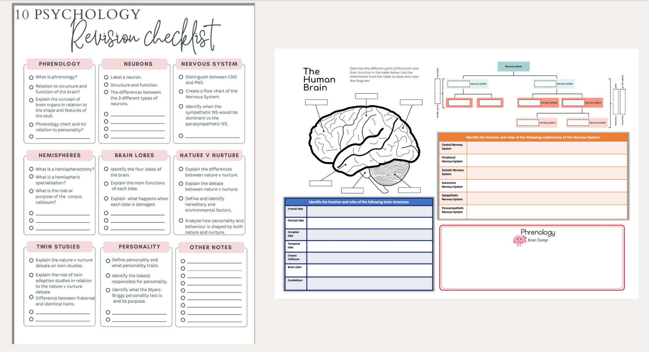Psychology Science Revision Posters - Introductory Psychology; the ...