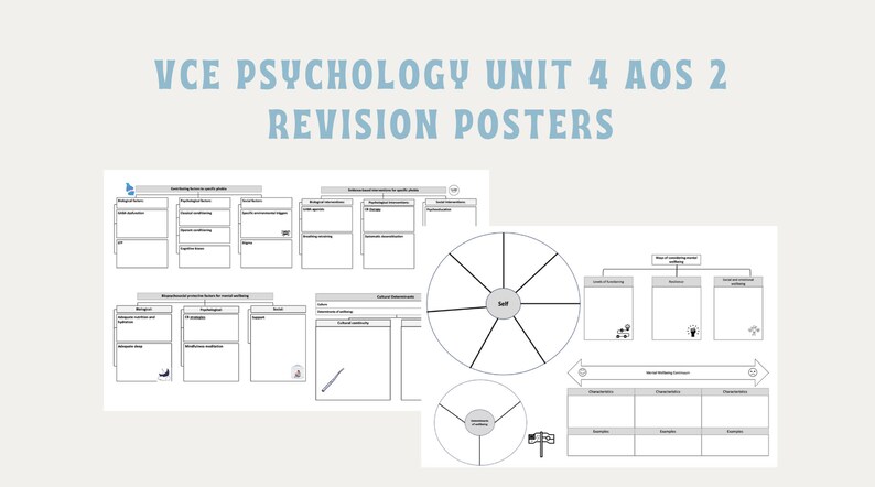 VCE Psychology Unit 4 AOS 2 Revision Posters - Etsy