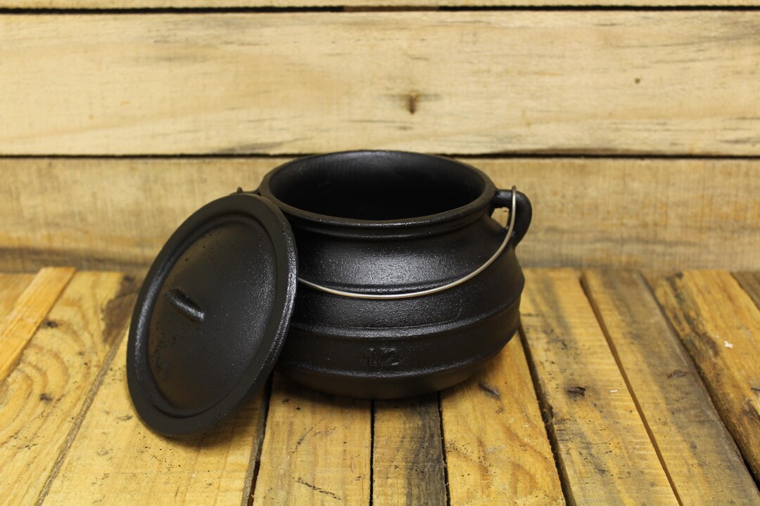 Cast Iron Cauldron Pot Flat Bottom - Etsy