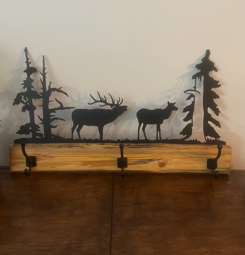 Rustic Metal Coat Rack - Etsy