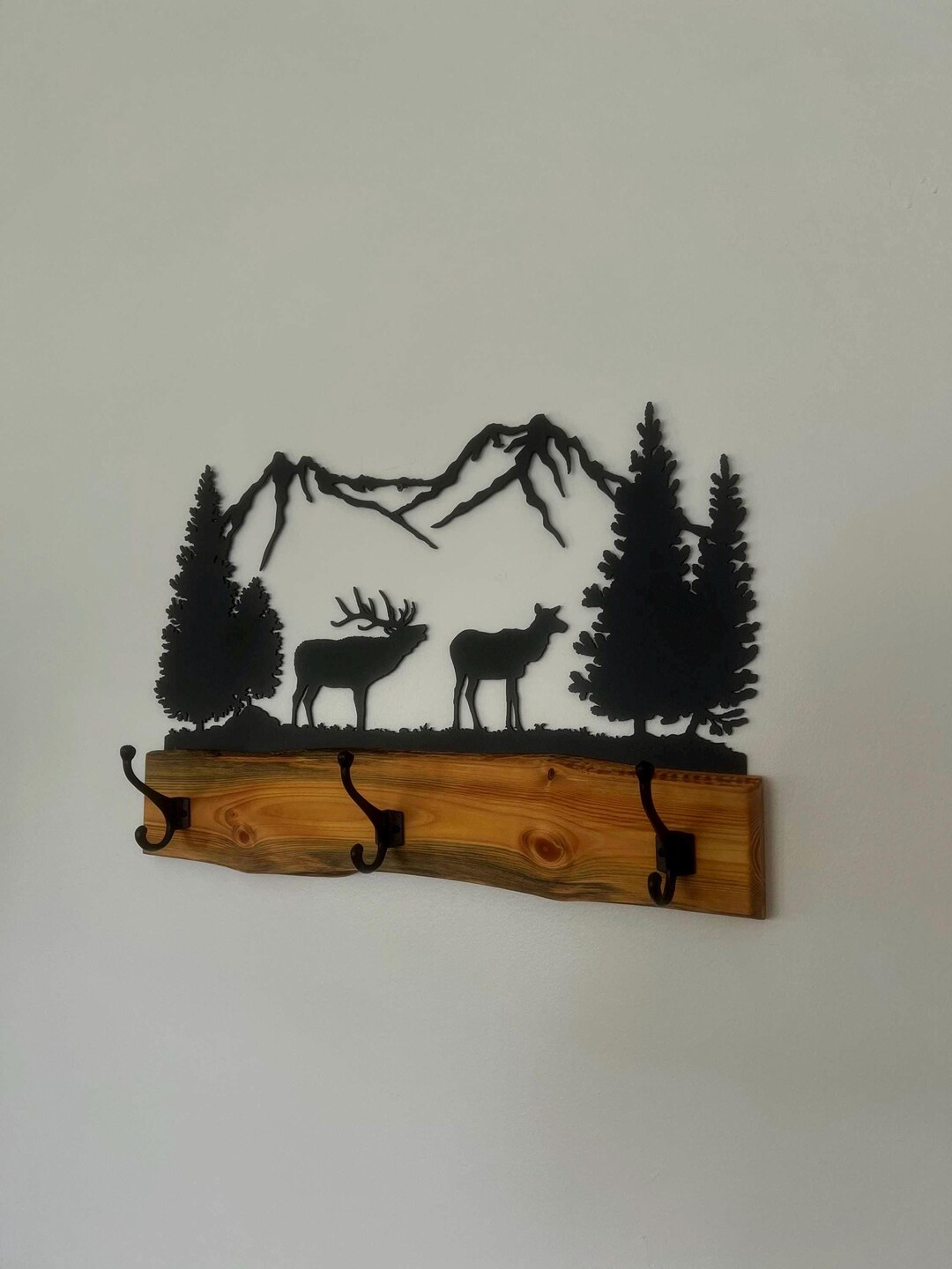 Rustic Metal Coat Rack - Etsy