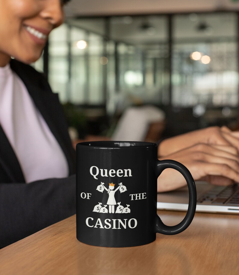 Queen of the Casino Mug, Coffee Mug, Casino, Roulette, Slot Machine ...