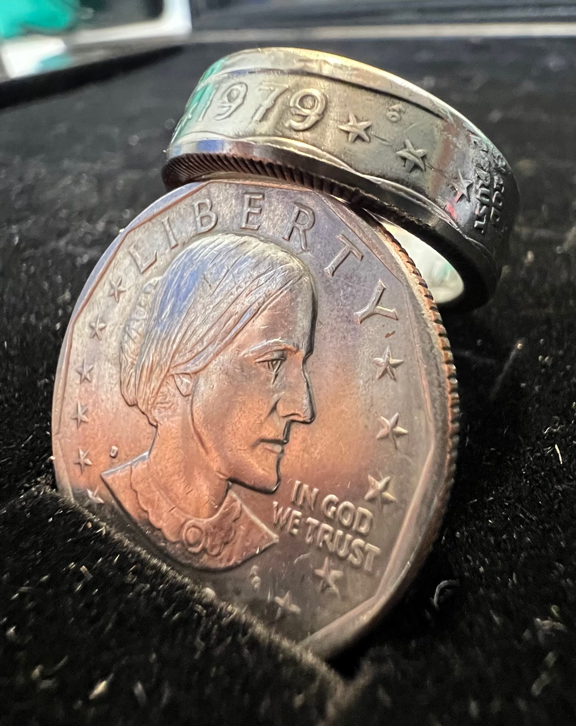 Susan B. Anthony Dollar Coin Ring - Etsy