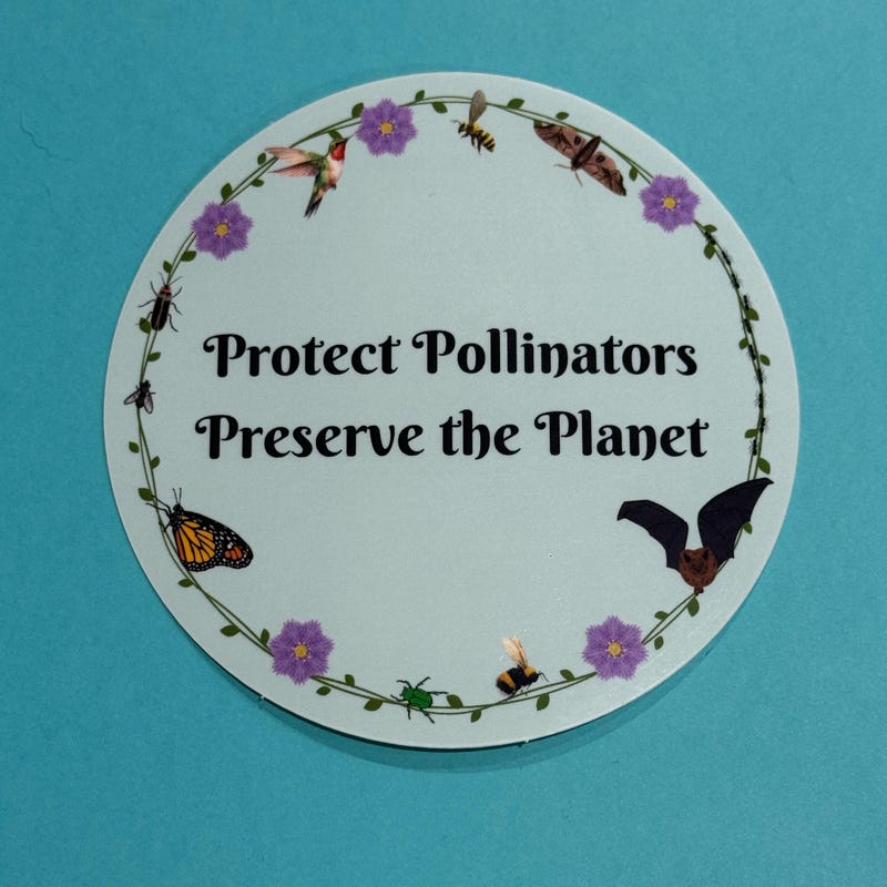 Pollinator Sticker - Etsy