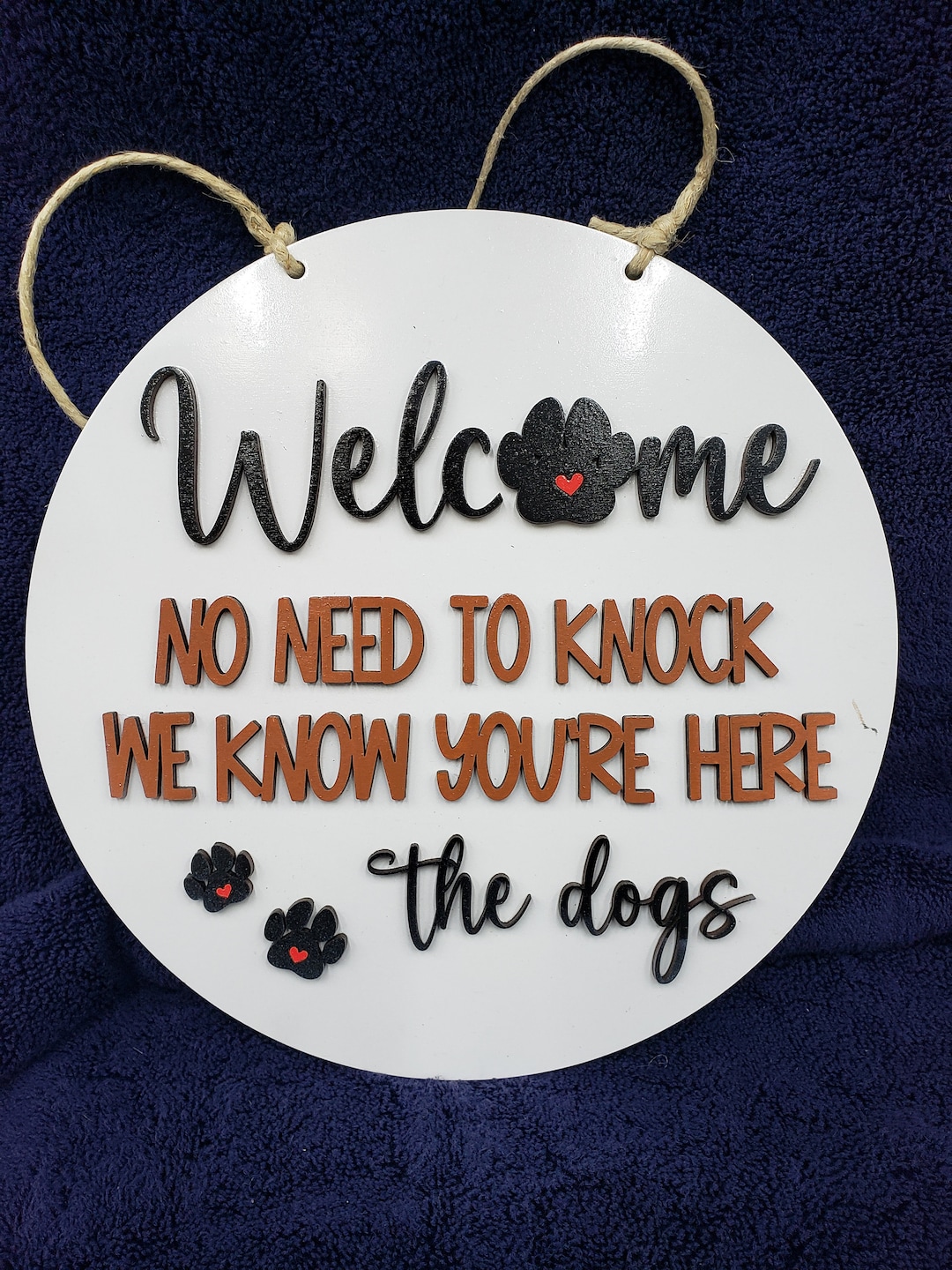 Welcome Sign Dogs - Etsy