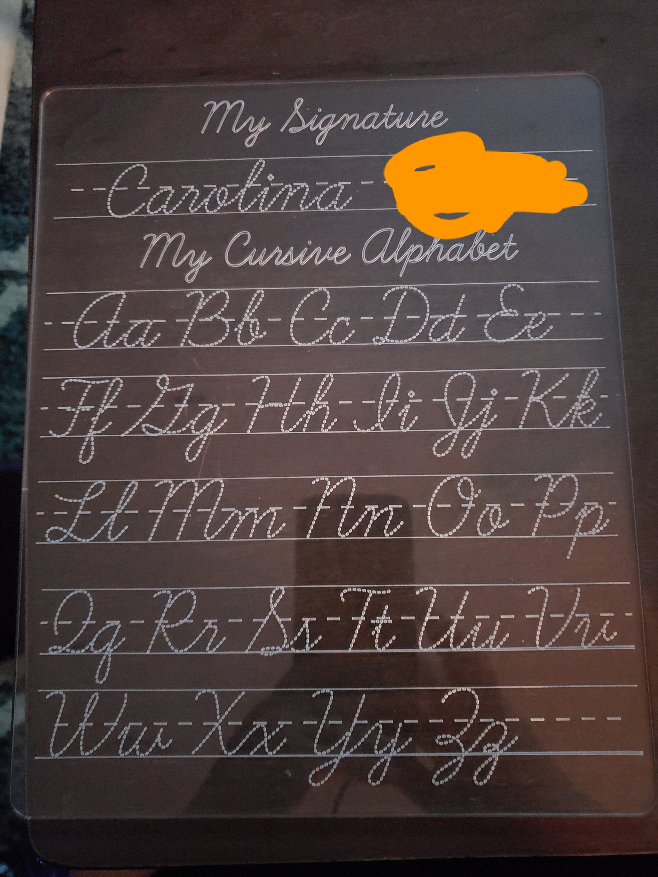 Cursive Practice Board - Personalized - Etsy
