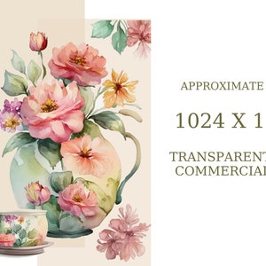 Mother's Day Clipart, Spring Flowers, Floral Arrangements, Planner ...