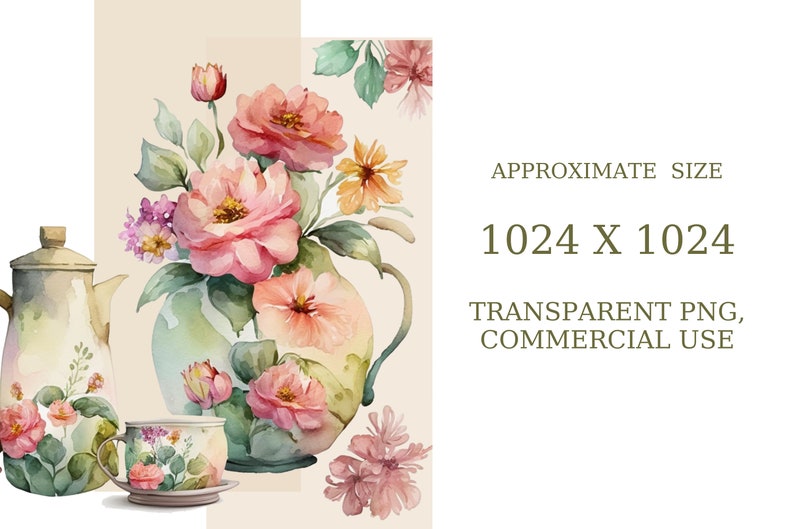 Mother's Day Clipart, Spring Flowers, Floral Arrangements, Planner ...