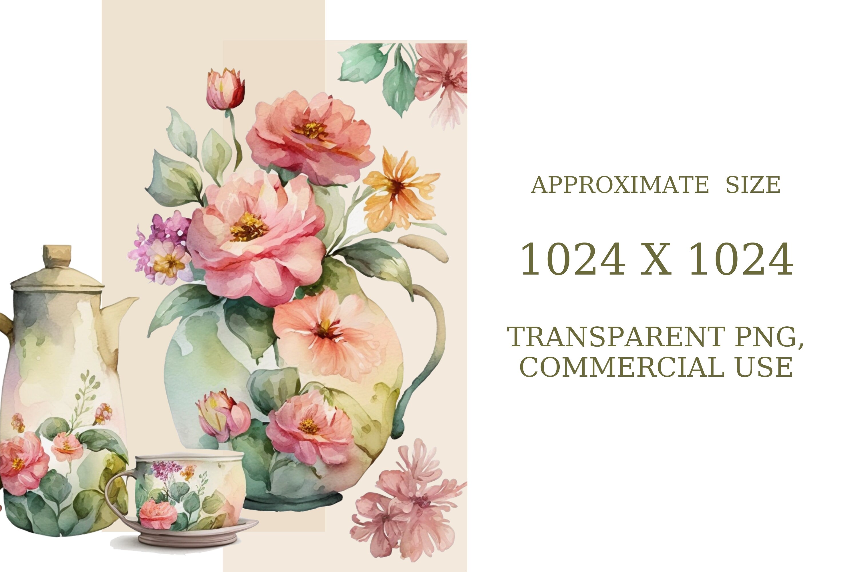 Mother's Day Clipart, Spring Flowers, Floral Arrangements, Planner ...