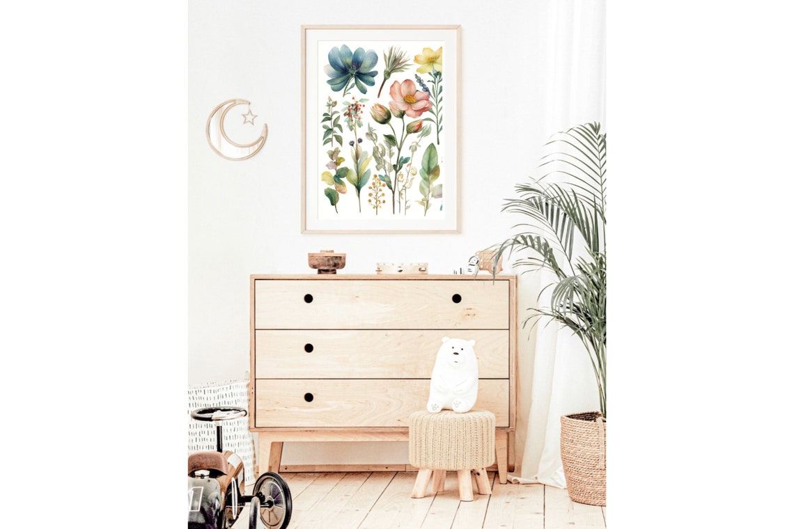 Watercolor Botanical Clipart, Flower Clipart, Wedding Clipart, Spring ...