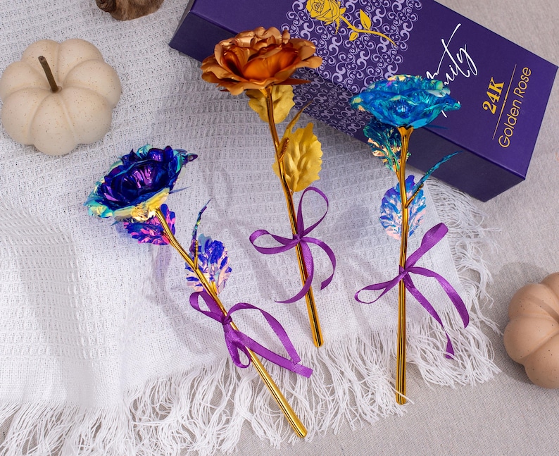 Personalized Rose Flower Gifts for Her,anniversary Gifts for Girlfriend ...