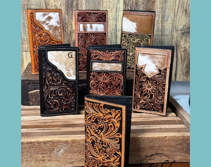 Men's Western Leather Tooled Wallets - Great Christmas Gifts for Dad ...