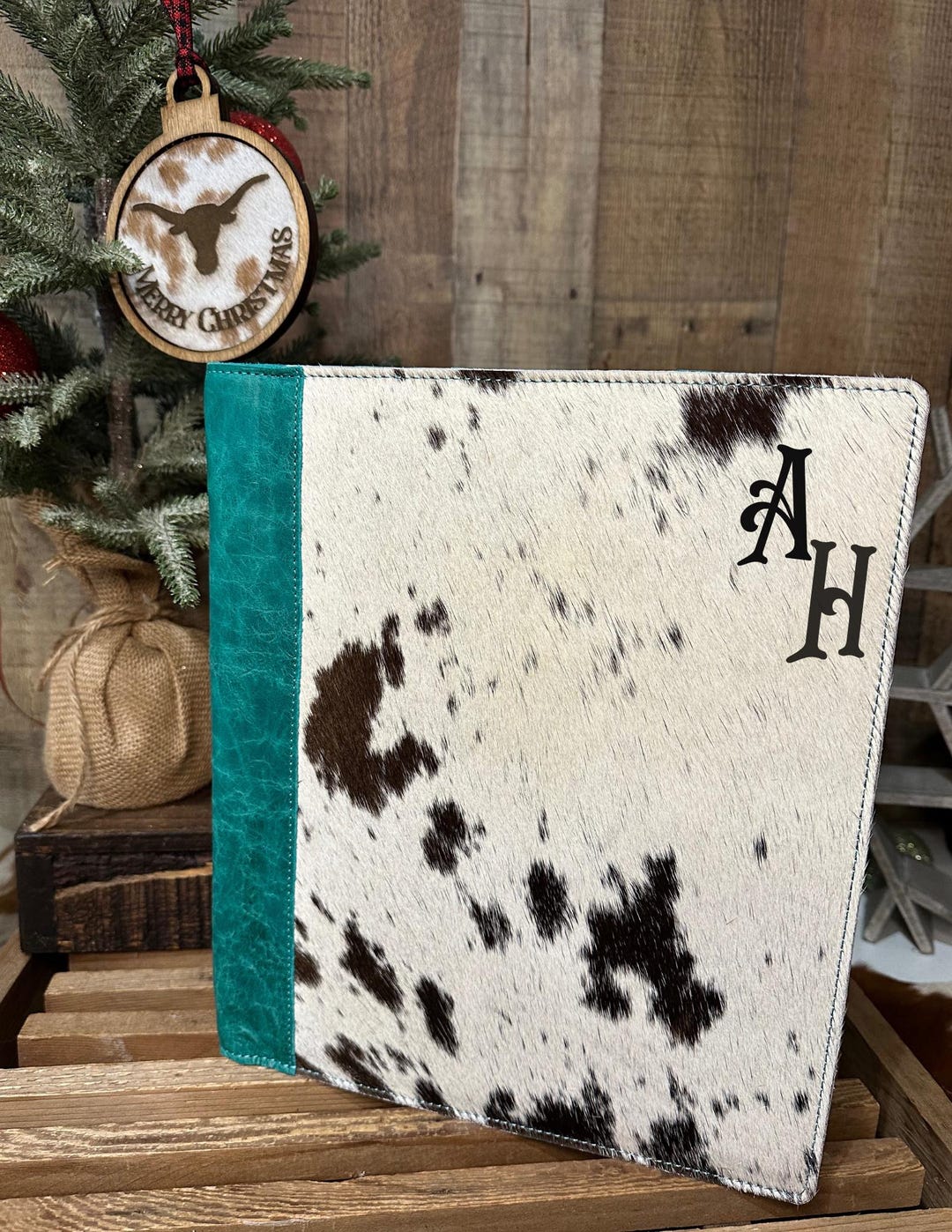 Cowhide Portfolio | Custom Branded Hand Tooled Leather & Cowhide Folder ...