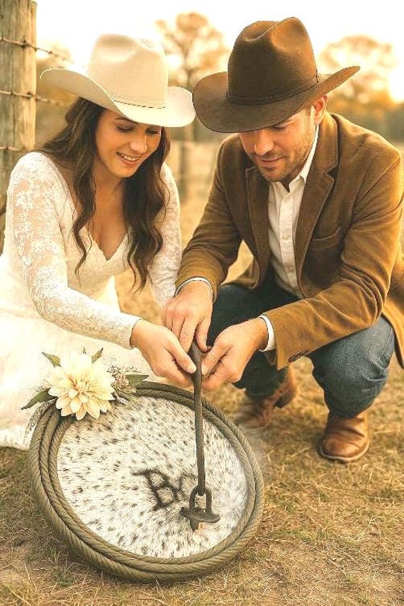 Branding cowhide at wedding 60 photos - Astyledwedding.com