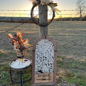 Floral & Rope Wreath | Western Bedroom Decor | Wedding Ceremony Decor ...