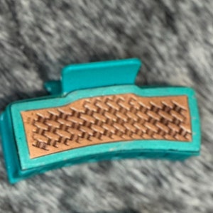 Hand Tooled Leather Hair Clip | Western Claw Clip | Western Hair ...