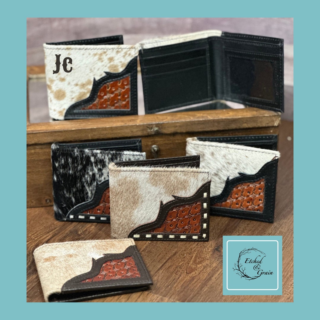 Men’s Leather Wallet |personalized Hand Tooled | Tooled Leather Wallet ...