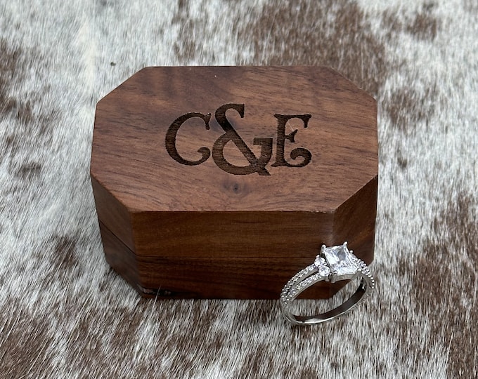 Custom Wedding Ring Box | Engagement Ring Box | Proposal Ring Box ...