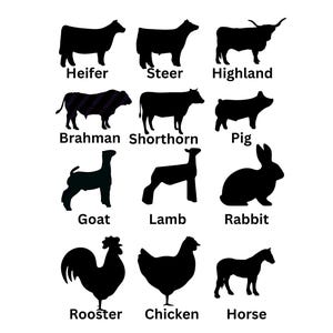Stall Sign | Custom Livestock Sign| Show Animal Stall Sign | 4H Stall ...