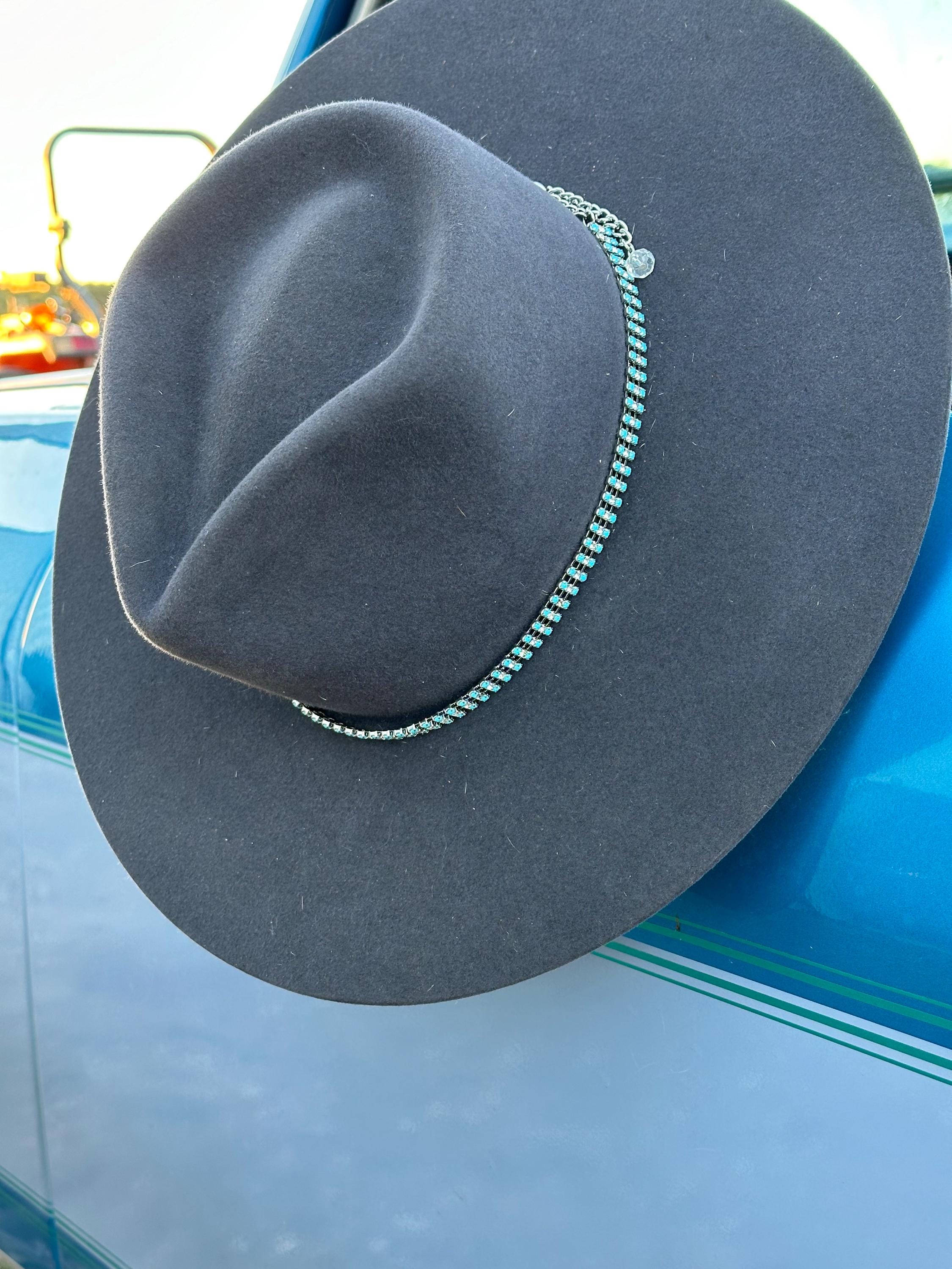 Hat Band | Sparkly Hat Band | NFR Shimmer Hat Band | Crystals | Rodeo ...