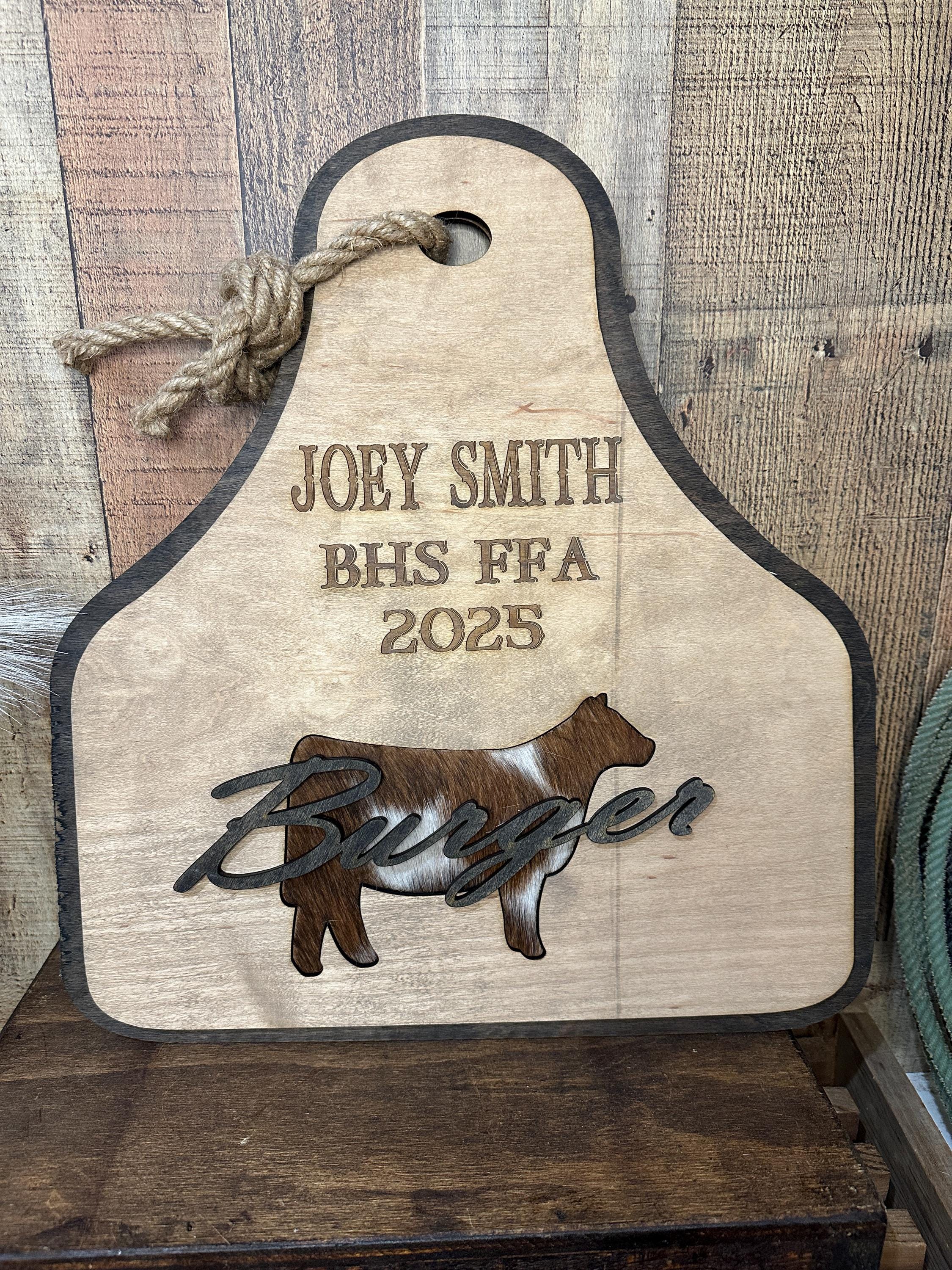Stall Sign | Custom Livestock Sign| Show Animal Stall Sign | 4H Stall ...