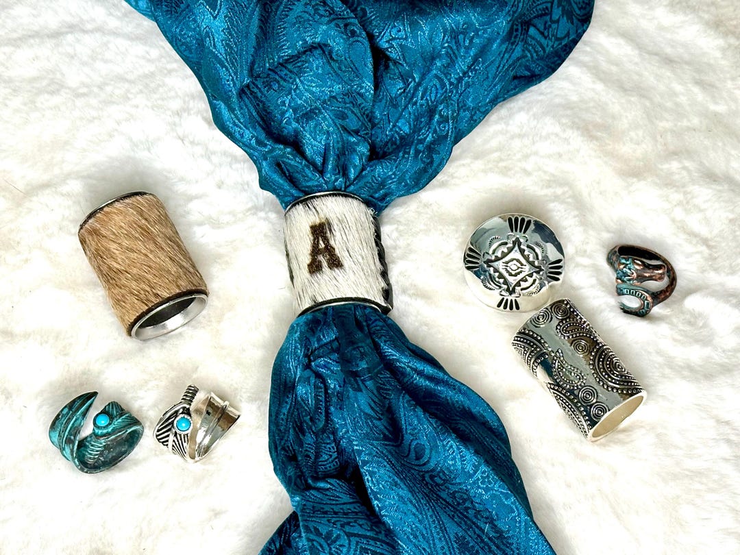 Western Scarf Slide | Wild Rag Slide | Western Scarf Ring | Bandana ...