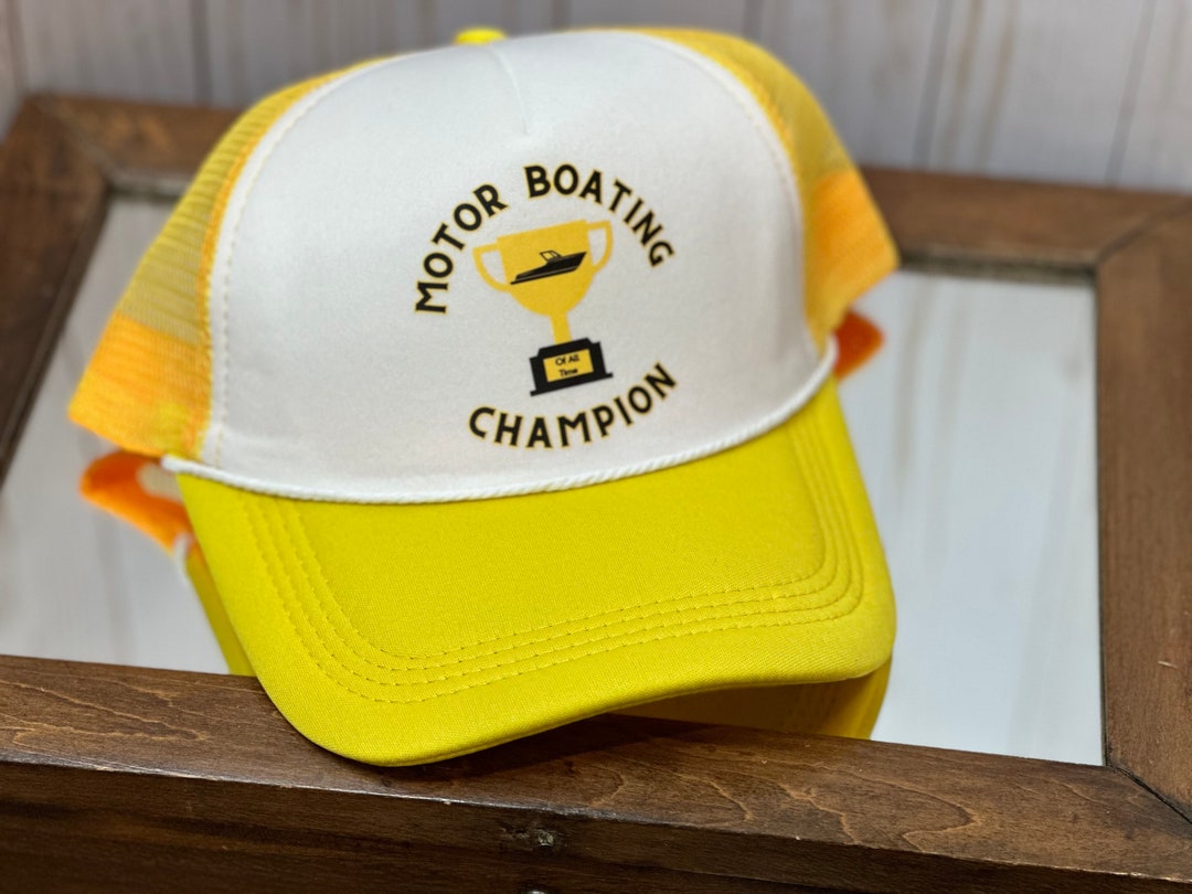 Motor Boating Champion Trucker Hat Trucker Hat Mesh Back Trucker Hat ...