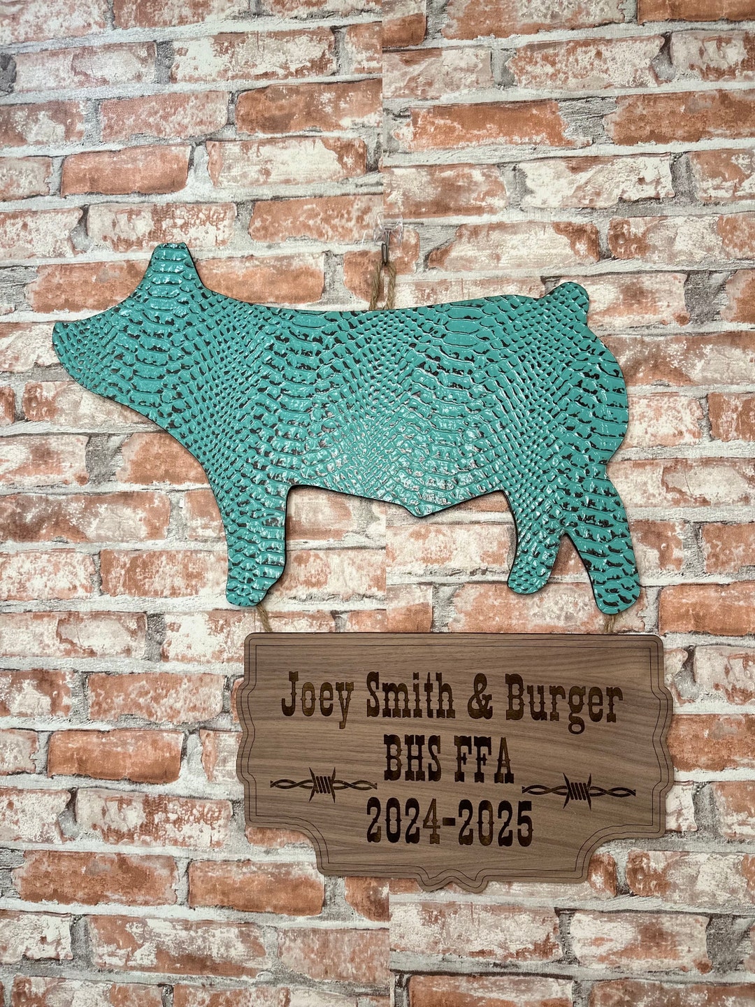 Custom Livestock Stall Sign | Show Animal Stall Sign | 4H Stall Plate ...