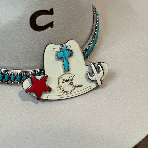 Western Cross Hat Pins - Etsy