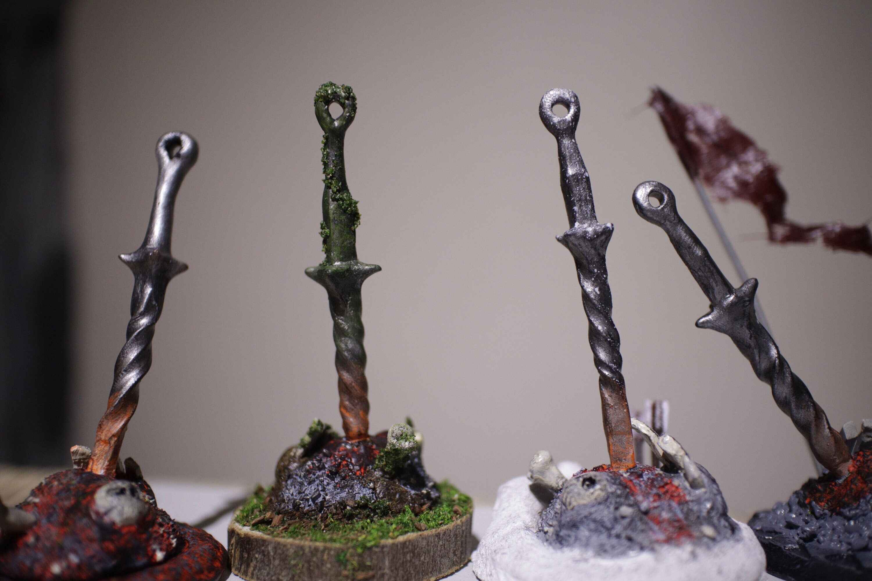 Bonfire Handmade, Hand Painted, Dark Souls Coiled Sword Miniature ...