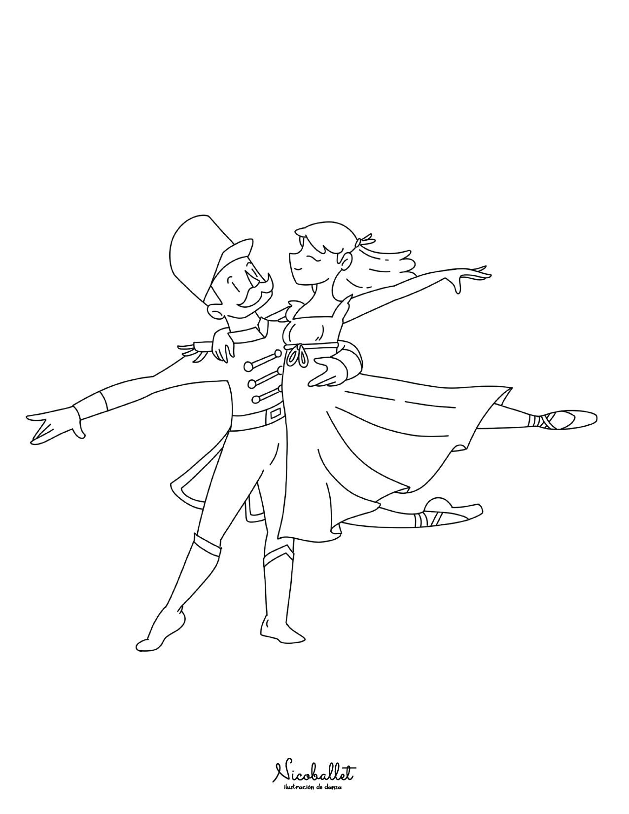Nutcracker Ballet Coloring Sheets Digital Download - Etsy