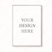 A2 Frame Mockup PSD Modern Floating Canvas Poster Wall Art Frames DIN ...