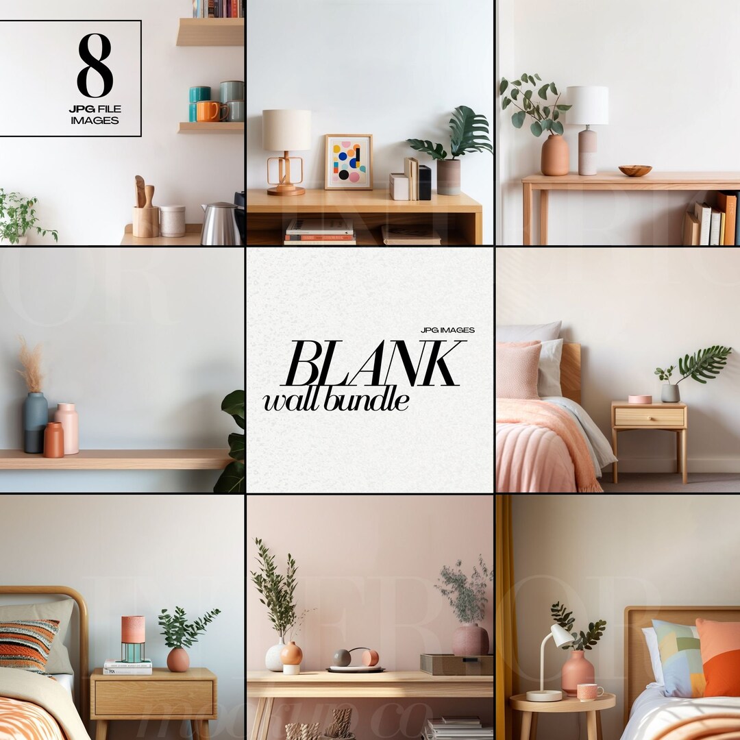 Colorful Interior Stock Image Bundle JPG for Small Art Mockup Colourful ...