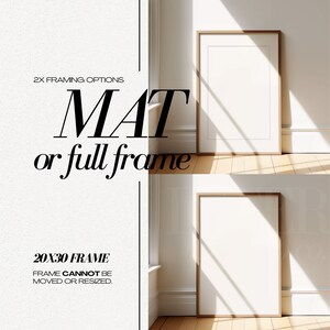 20x30 Leaning Frame Mockup PSD 2x3 Ratio Simple Frames Mock up Poster ...